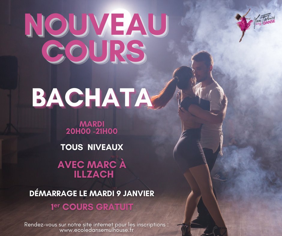 Nouveau cours de Bachata | Ecole Danse Mulhouse